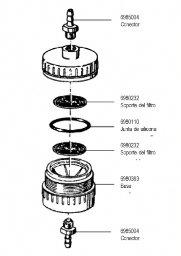 Base para Portafiltros de policarbonato de 47Ømm - DILABO S.A ...