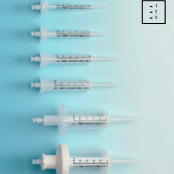 Combitip plus 25 ml. no estéril, graduación en negro, caja 25ud ...