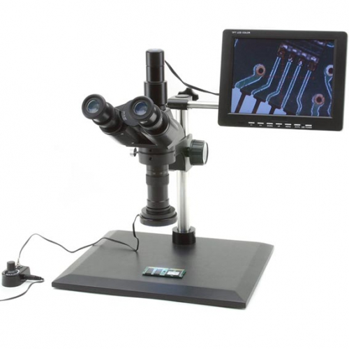 Microscopio de Medición, con iluminación Led, Zoom 0,7x - 4,5x (total ...