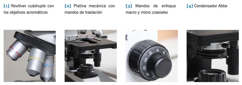 Microscopio digital monocular, serie 135/6, revolver cuádruple, 400X ...